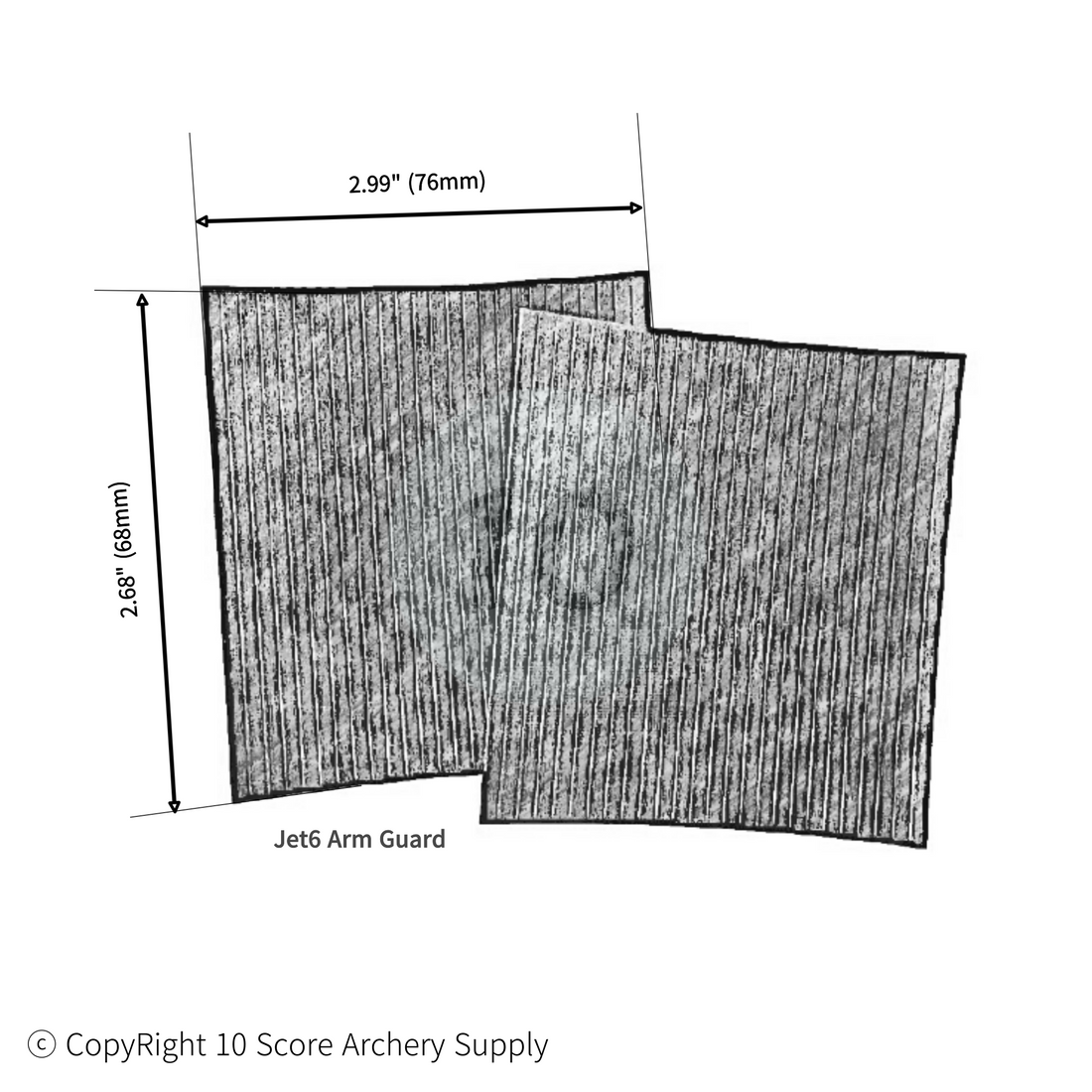 Jet6 Double-Side Fletching Tape Strip – 10 Score Archery Supply